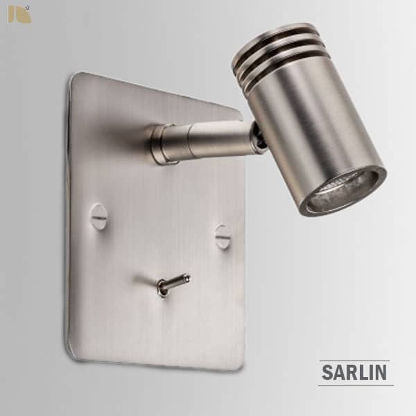 Sarlin Micro Fixed Adjustable Round Reading Light | Satin Nickel